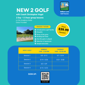 Come play golf at William Land Park in Sacramento, CA